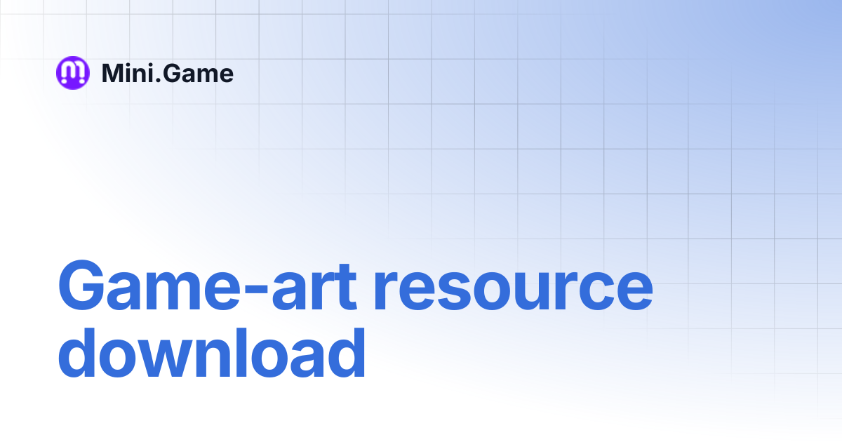 Game-art resource download | English | Mini.Game